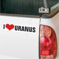 I Heart Uranus Bumper Sticker | Zazzle