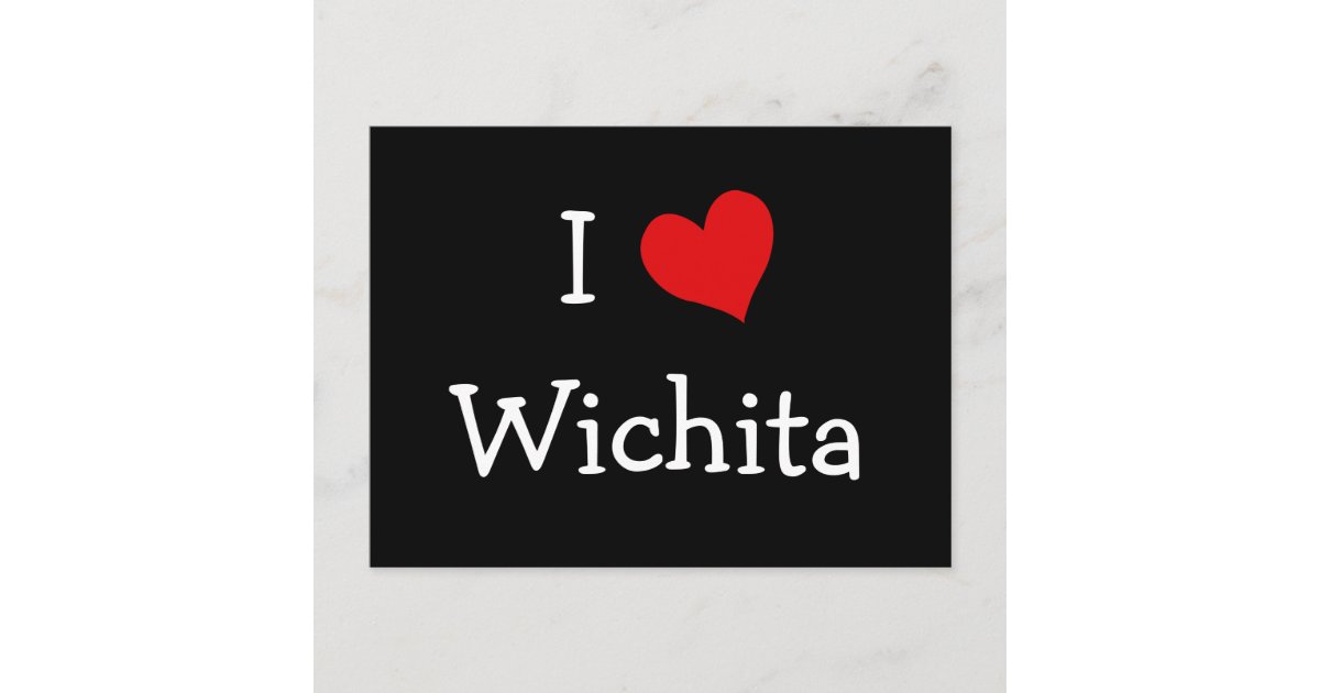 I Heart Wichita Postcard | Zazzle