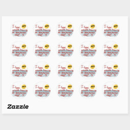 I Hope You're Having An Awesome Day Classic Round Sticker | Zazzle