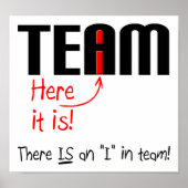 I in Team Funny Poster | Zazzle