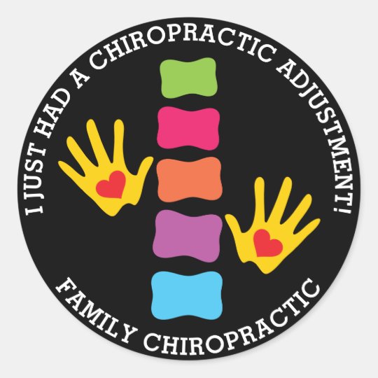 I Just Had A Chiropractic Adjustment Custom Kids Classic Round Sticker ...