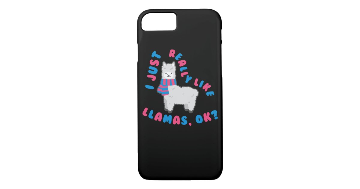 I Just Really Like Llamas OK? Funny Llama Alpaca Case-Mate iPhone Case ...