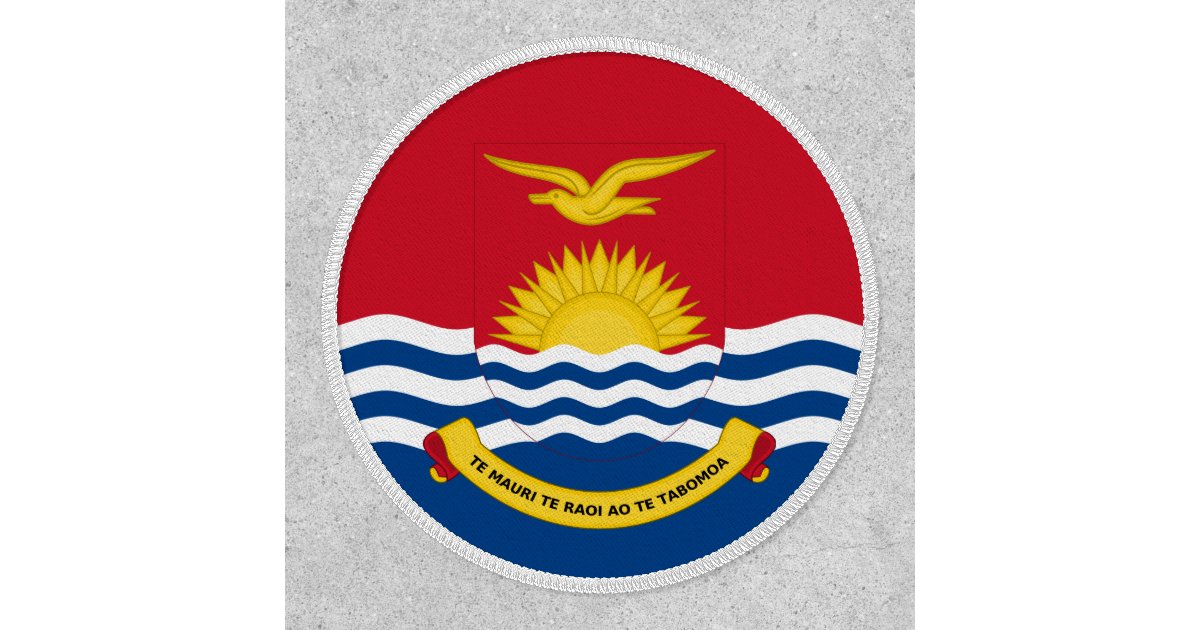 I-Kiribati Flag & Coat of Arms, Flag of Kiribati Patch | Zazzle