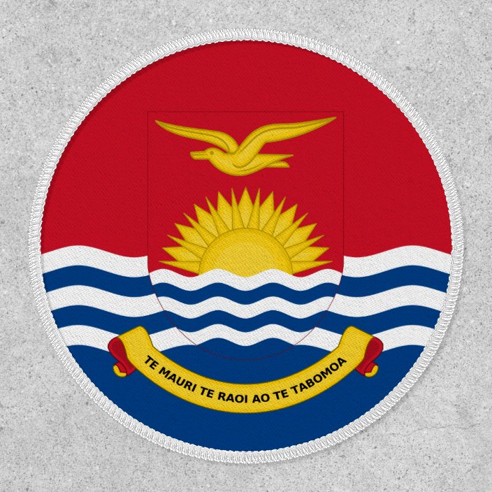 I-Kiribati Flag & Coat of Arms, Flag of Kiribati Patch | Zazzle.com