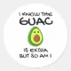 I Know The Guac Is Extra But So Am I Classic Round Sticker | Zazzle