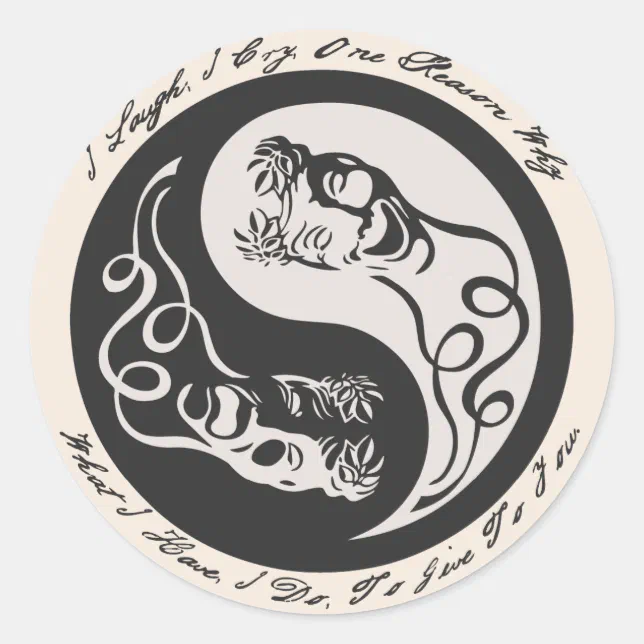 I Laugh I Cry Classic Round Sticker | Zazzle