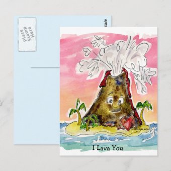 I Lava You Postcard | Zazzle