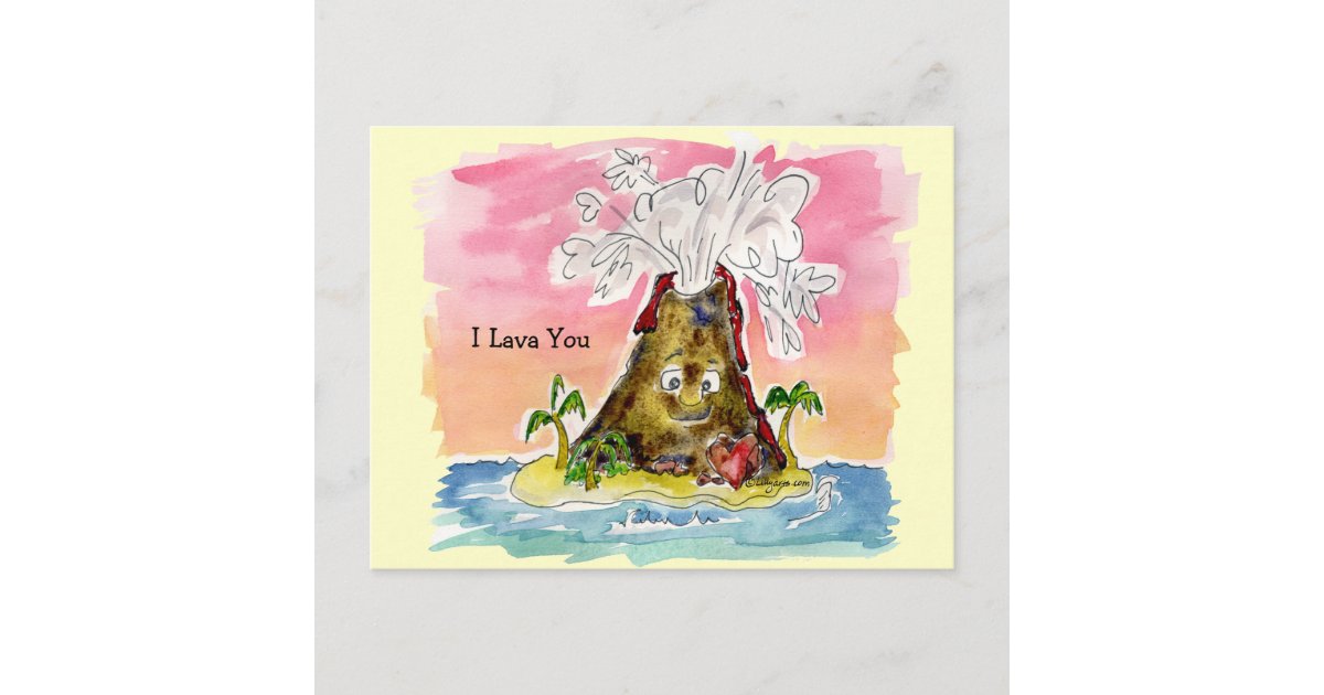 I Lava You Postcard | Zazzle
