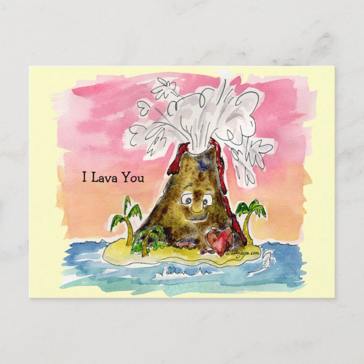 I Lava You Postcard | Zazzle