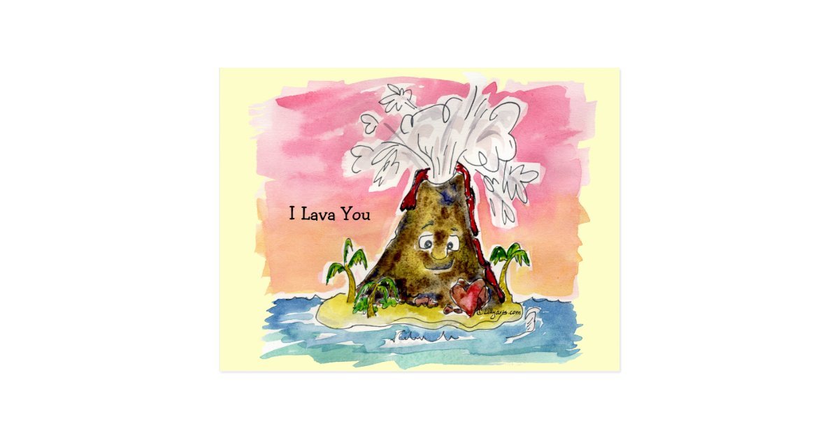 I Lava You Postcard | Zazzle.com
