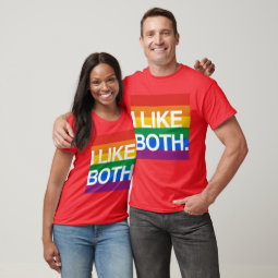I LIKE BOTH T-Shirt | Zazzle