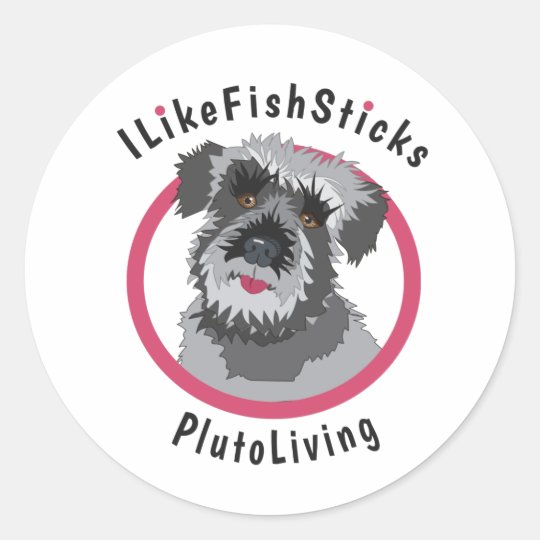I Like Fish Sticks Classic Round Sticker | Zazzle.com