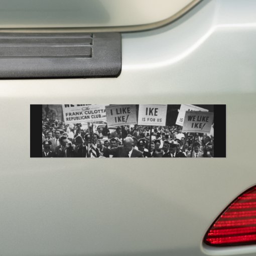 I Like Ike Dwight D. Eisenhower Campaign Bumper Sticker | Zazzle