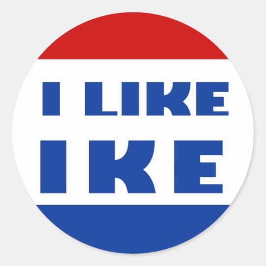 I Like Ike Sticker | Zazzle.com