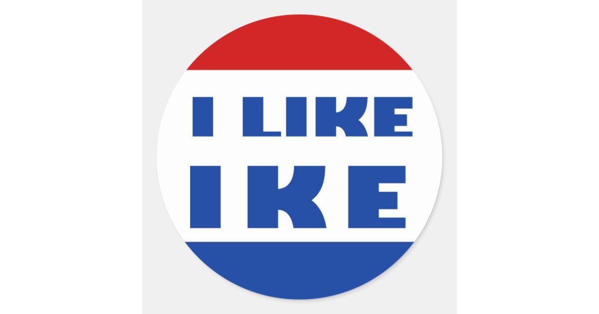 I Like Ike Sticker | Zazzle