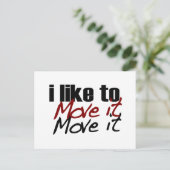 I Like To Move It Postcard | Zazzle