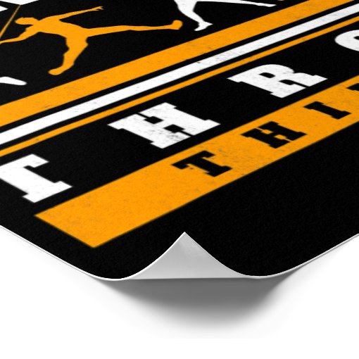 I Like To Throw Things Track And Field Thrower Poster | Zazzle