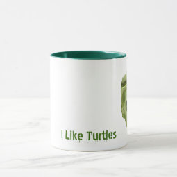 I Like Turtles Zombie Kid Mug | Zazzle