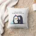 I Like You a Lottle Penguins - Pillow! Throw Pillow | Zazzle