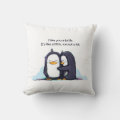 I Like You a Lottle Penguins - Pillow! Throw Pillow | Zazzle