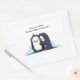 I Like You a Lottle Penguins - Sticker! Rectangular Sticker | Zazzle