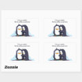 I Like You a Lottle Penguins - Sticker! Rectangular Sticker | Zazzle