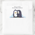 I Like You a Lottle Penguins - Sticker! Rectangular Sticker | Zazzle