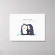 I Like You a Lottle Penguins -Wrapped Canvas Print | Zazzle