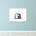 I Like You a Lottle Penguins -Wrapped Canvas Print | Zazzle