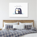 I Like You a Lottle Penguins -Wrapped Canvas Print | Zazzle