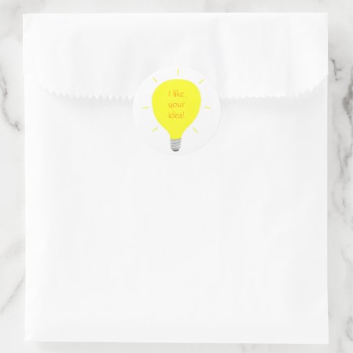 I like your idea, light bulb affirmation stickers | Zazzle