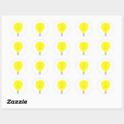 I like your idea, light bulb affirmation stickers | Zazzle