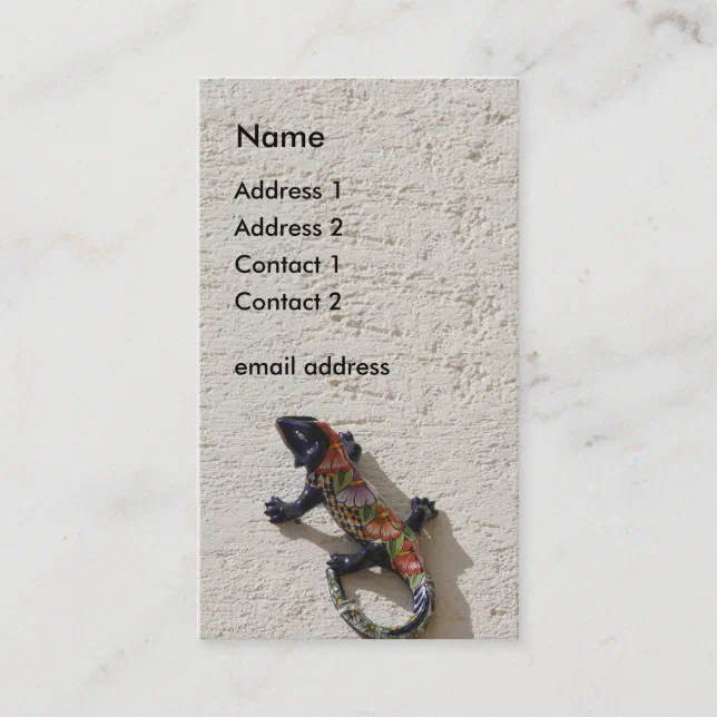 i lizard business card | Zazzle