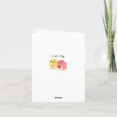 I love 우유. (uyu) Korean Banana & Strawberry Milk Card | Zazzle