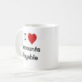 I Love Accounts Payable - Double Sided Coffee Mug | Zazzle