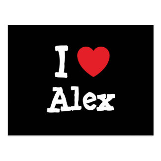 I Heart Alex Postcards | Zazzle