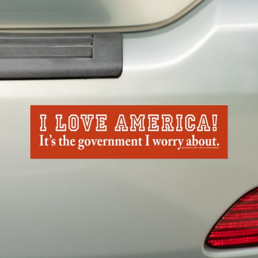 I Love America! Bumper Sticker | Zazzle