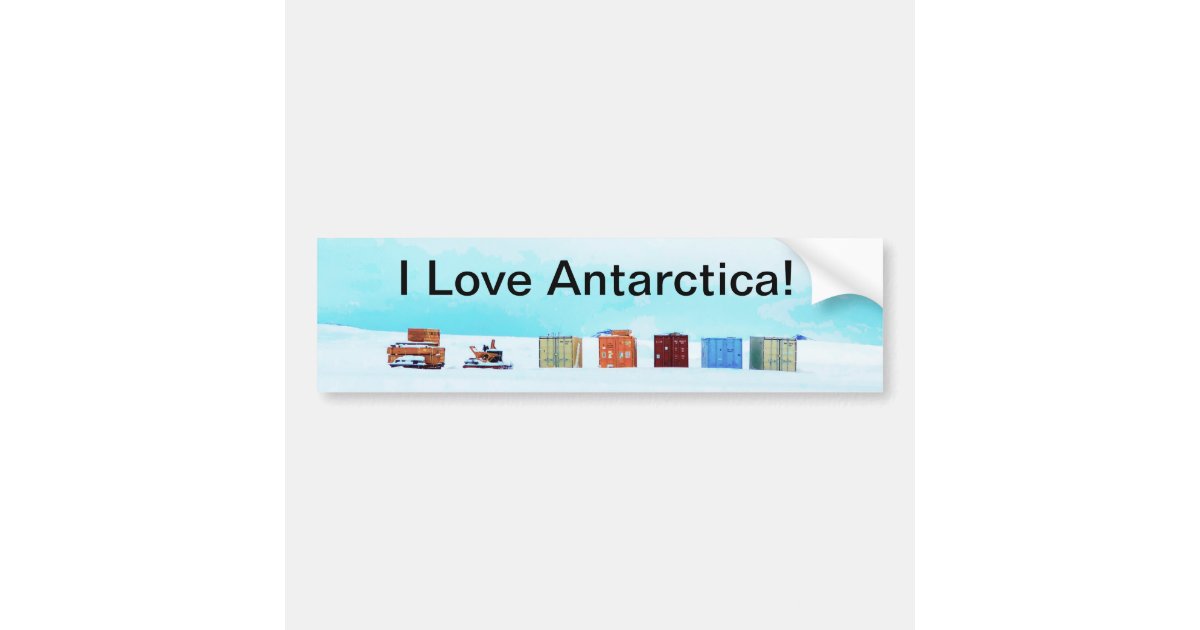 I Love Antarctica! Bumper Sticker | Zazzle