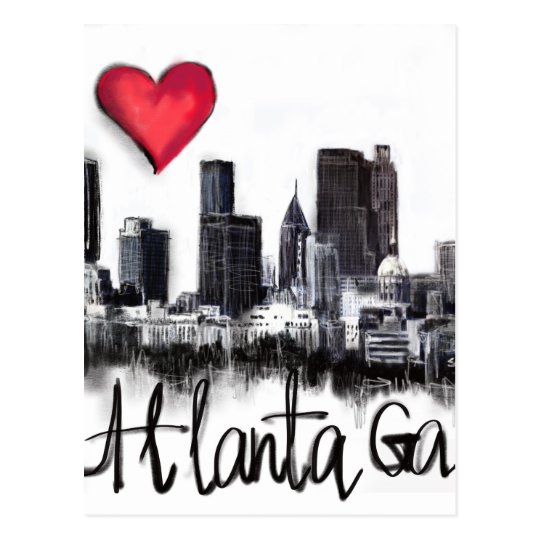 I love Atlanta Postcard | Zazzle.com