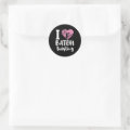 I Love Baton Twirling Cute Twirler Classic Round Sticker | Zazzle