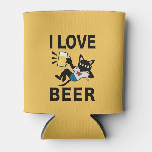 I love beer can cooler | Zazzle