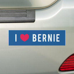 I Love Bernie Bumper Sticker | Zazzle