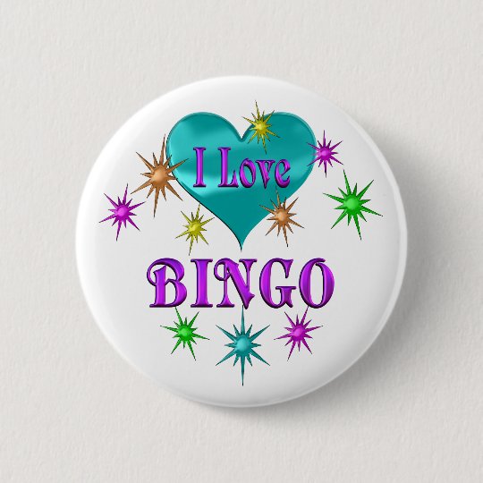 I Love Bingo Button | Zazzle.com