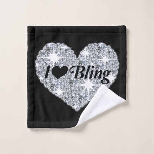 I love Bling 3 Piece Towel Set | Zazzle
