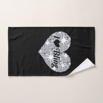 I love Bling 3 Piece Towel Set | Zazzle