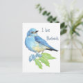 I love Bluebirds, Bird Collection Postcard | Zazzle