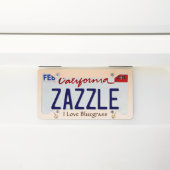 I Love Bluegrass Music License Plate Frame | Zazzle