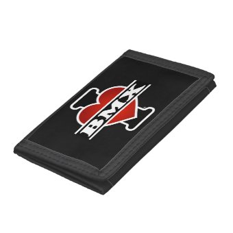 I Love BMX Tri-fold Wallet | Zazzle