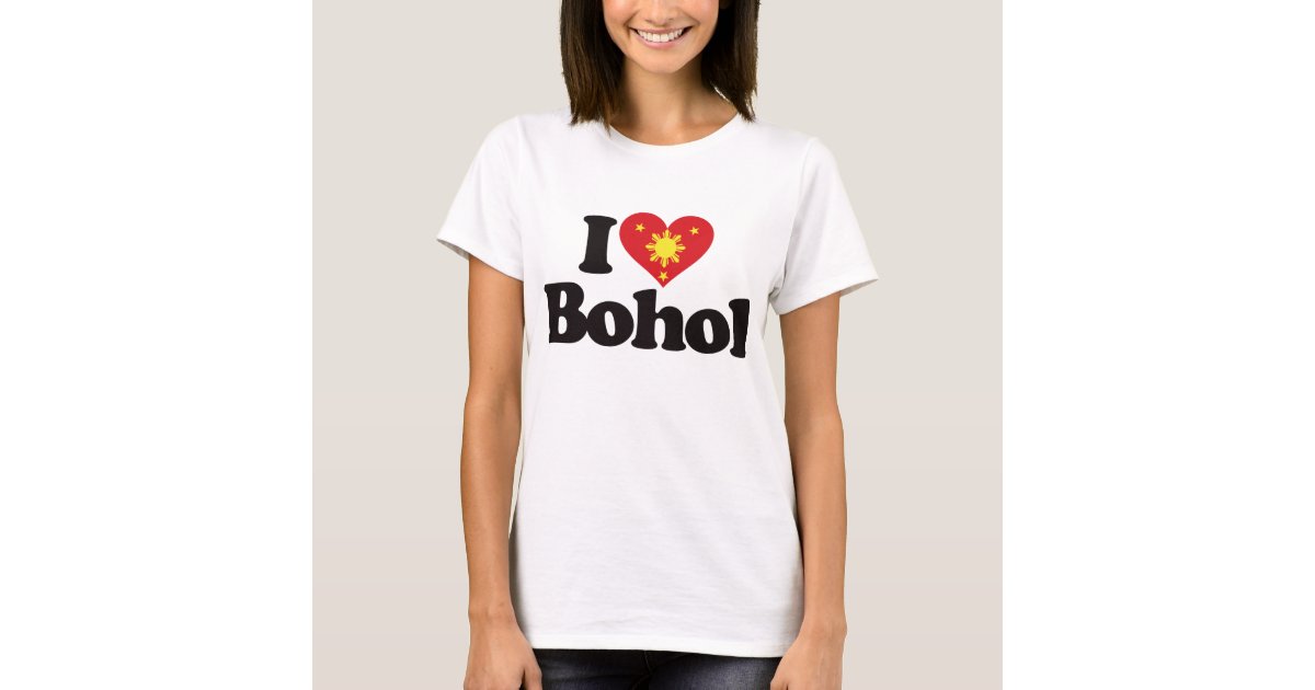 I Love Bohol T-Shirt | Zazzle