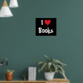 I Love Books Poster | Zazzle